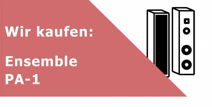 Ankauf: Jetzt Ensemble PA-1 Lautsprecher verkaufen | Wir kaufen Deine Hifiartikel - audioankauf.de