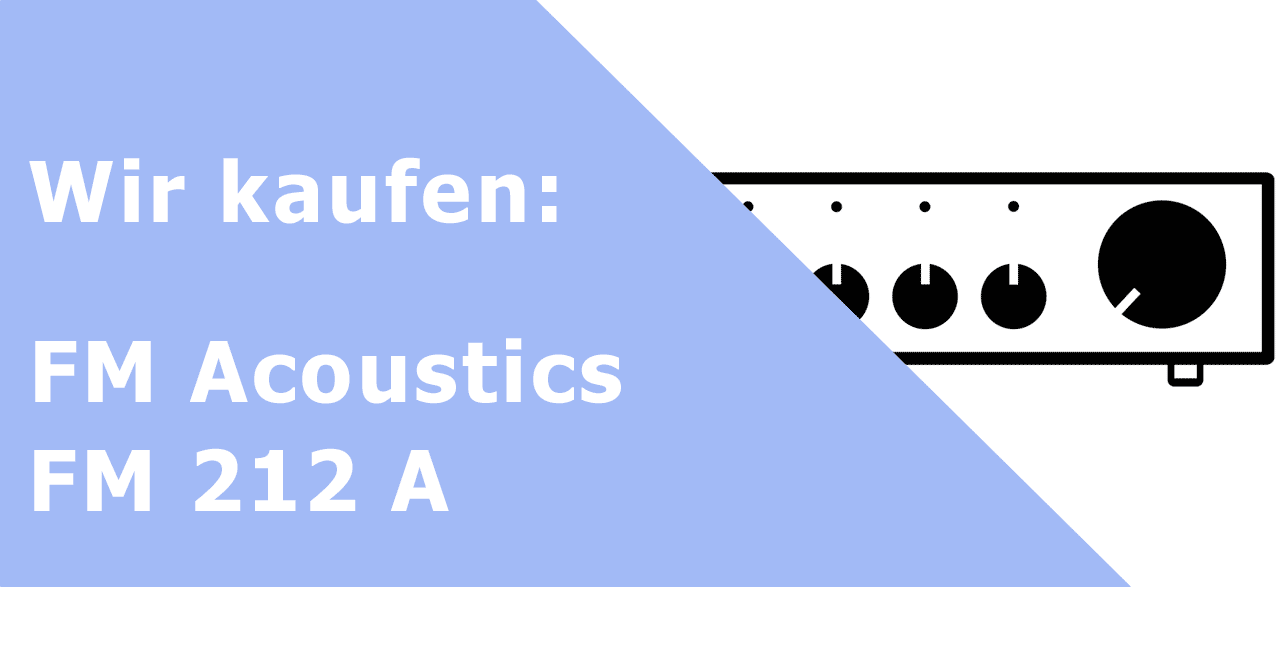 Ankauf: Jetzt FM Acoustics FM 212 A Vorverstärker verkaufen | Wir kaufen Deine Hifiartikel ...